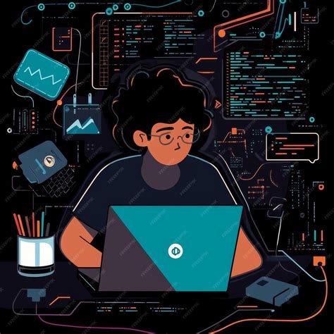 Programmer Working On Laptop Programmer Coding Code On Computer Programmer Coding On Laptop