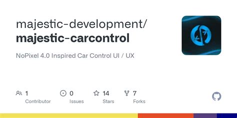 GitHub Majestic Development Majestic Carcontrol NoPixel Inspired Car Control UI UX