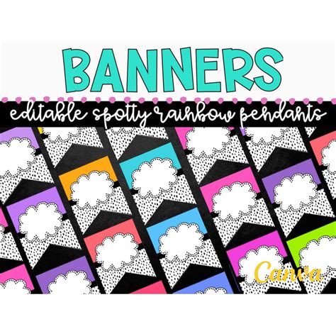 Editable Classroom Banner Rainbow Classroom Decor Back To School
