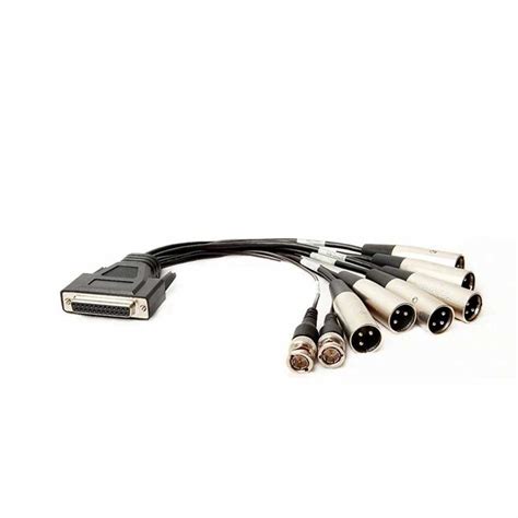 Elecbee D Sub 25pin Female Straight To Straight 6 Xlr 3pin Male Connectors And 2 Bnc Male