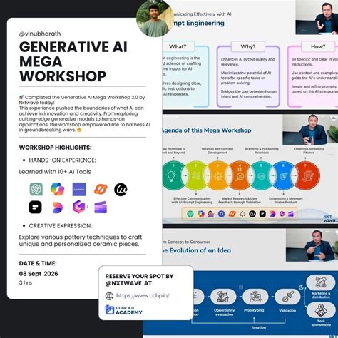 Finished Nxtwave Generative Ai Mega Workshop Vinu Bharath Posted On