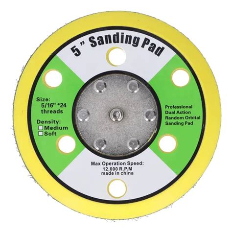 Placa De Apoio De 5 Polegadas Lixadeira Gancho 51624 E P Frete Grátis