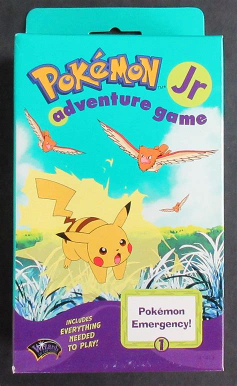 1999 Nintendo Milton Bradley Pokemon Jr Adventure Game Box Baseball
