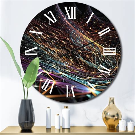 Design Art Futuristic Infinity Matrix Fractals Wall Clock Wayfair