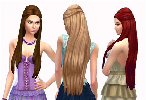 Sims 4 Hairs ~ Mystufforigin Pure Hairstyle Floor Length Sims 4 Long