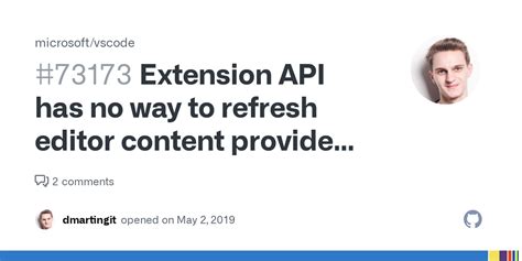 Extension Api Has No Way To Refresh Editor Content Provided By A Textdocumentcontentprovider