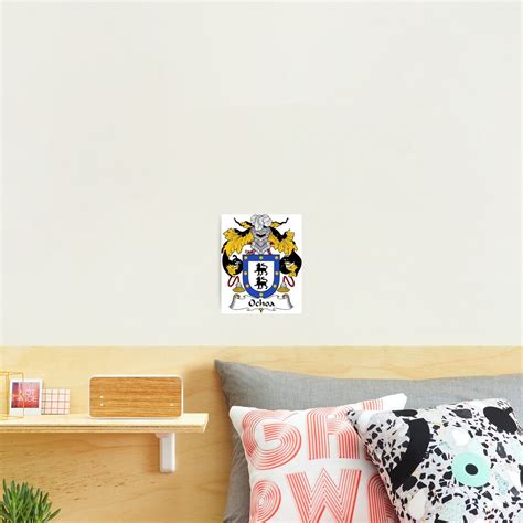 Lámina Fotográfica Escudo De Armas De Ochoa Escudo De La Familia De