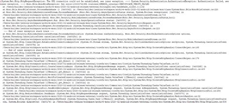 C Trying To Call Api In Xamarin Android And I Am Receiving