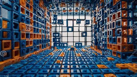 Lego Blocks Building Plastic Toy Block Background Wall Frame Empty Brick Structure Stock