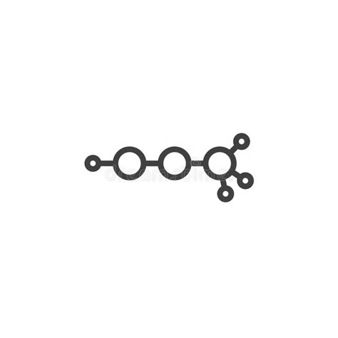 Propyne Molecular Structure Line Icon Stock Vector Illustration Of Icon Linear 168495208