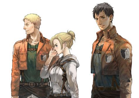 Reiner Braun Annie Leonhart And Bertolt Hoover Shingeki No Kyojin