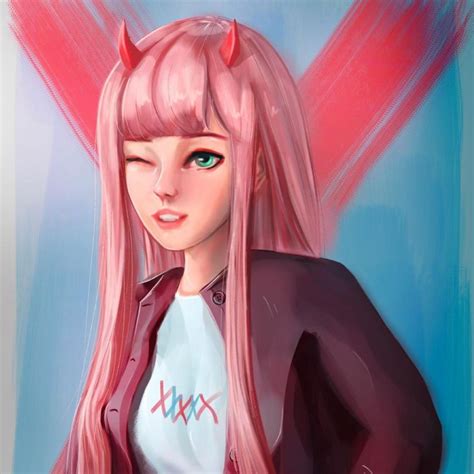 Zero Two 💗 Would You Be Interested In Me Doing More Fanart 🥰 I Wanted