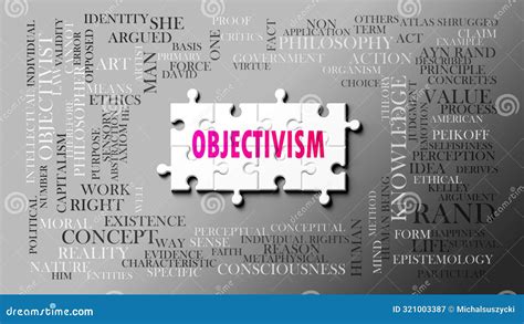 Objectivity Complex Like A Puzzle Pictured As Word Objectivity On A