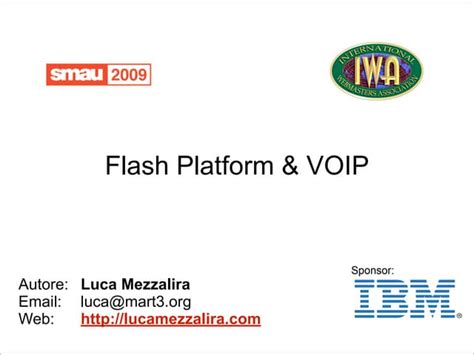 Flash Platform And Voip Ppt