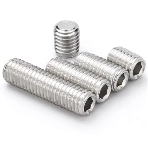Stainless Steel Fine Tooth Hex Socket Set Screw China Stainless Steel