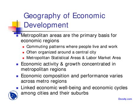 Geography Of Economic Development Developmental Economics Lecture