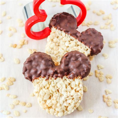 Mickey Mouse Rice Krispies Treats • Sarahs Bake Studio