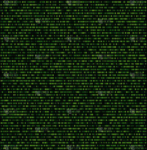 与绿色数字二进制背景