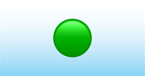 Groene Cirkel Emoji 🟢