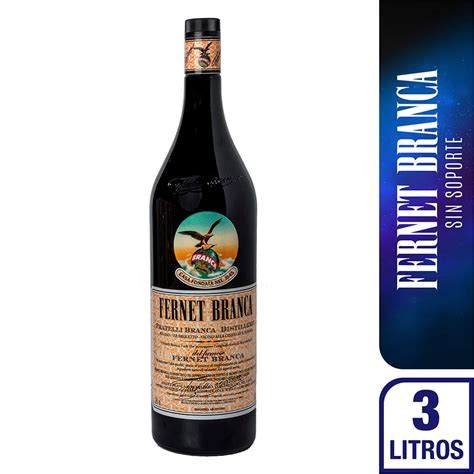 Fernet Branca Botellón 3 Lts Jumbo