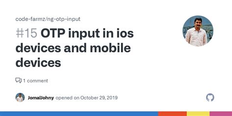 Otp Input In Ios Devices And Mobile Devices · Issue 15 · Code Farmzng
