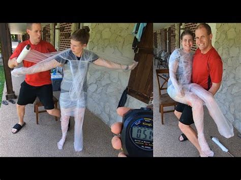 Girl Wearing Saran Wrap