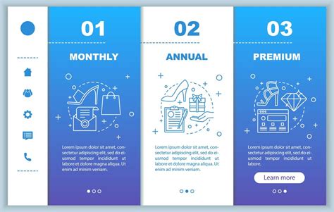 Premium Vector Clothing Store Sales Prices Onboarding Mobile App Screens Template