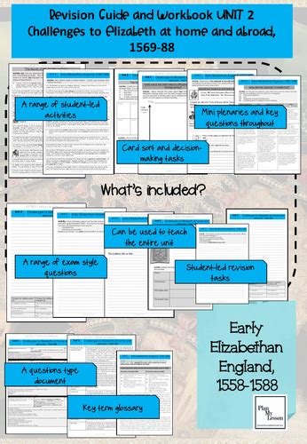 Edexcel 9 1 Gcse Early Elizabethan England Unit 2 Revision Guide