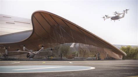 Foster Partners Designs Sweeping Terminal For Air Taxi Services In