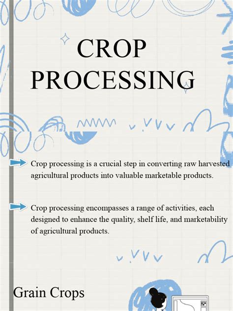 G1 Crop Processing Introduction Pdf Flour Cereals