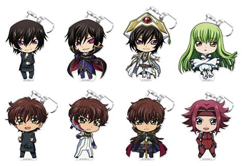 Code Geass Lelouch Of The Rebellion Puni Colle Key Ring Wstand