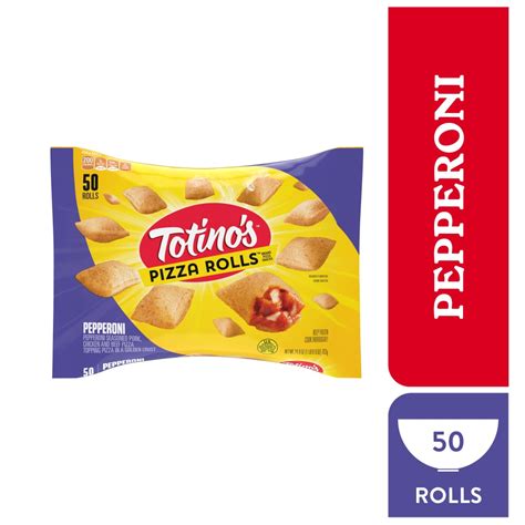 Totinos Pizza Rolls Pepperoni Flavored Frozen Snacks 50 Ct 05 Oz