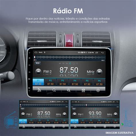Central Multimídia 10 Polegadas 1 Din Tela Rotativa Giratória Android Auto Carplay Bluetooth