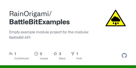Github Rainorigamibattlebitexamples Empty Example Module Project For The Modular Battlebit Api