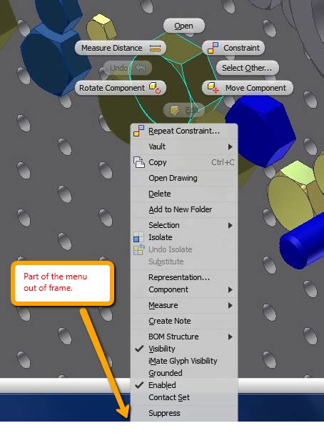 Cant Access Part Of The Context Menu 2012 Autodesk Community