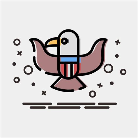 Icon Eagle Symbol Usa General Election Elements Icons In Mbe Style
