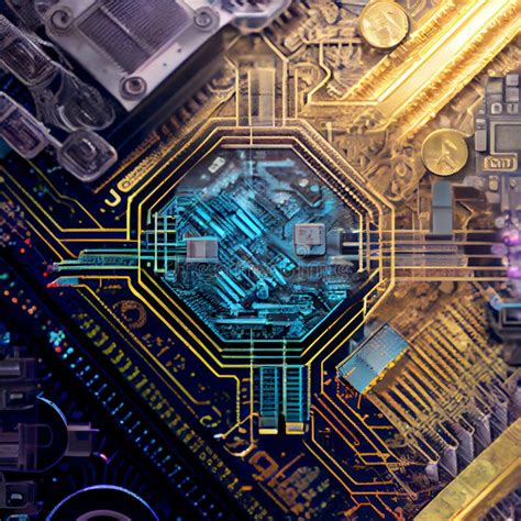 Electronic Chip Component Stock Illustration Illustration Of Micro