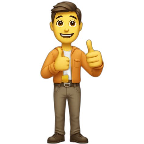 Man Thumbs Up Emoji Ai Emoji Generator