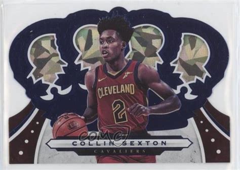 2019 20 Panini Crown Royale Crystal Blue 99 Collin Sexton 75 Ebay