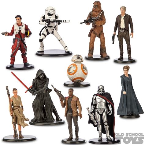 Star Wars The Force Awakens Collectible Figurines Set 10 Pack Disney