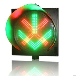 Roadwayhighway Safety Red Cross And Green Arrow Led Traffic Warning