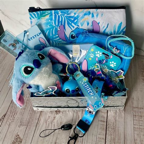 💙 New 12 Piece Blue Lilo And Stitch Plushie Keychain T Set In 2025