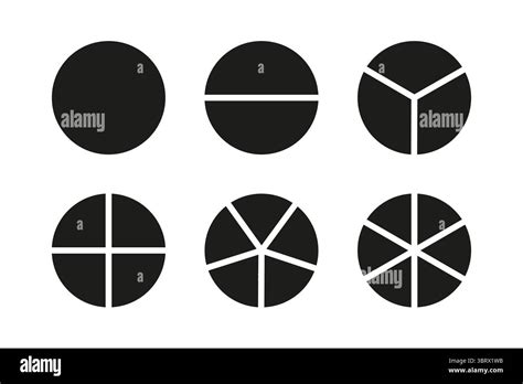 Pie Segmented Charts Sectors Divide The Circle On Equal Parts