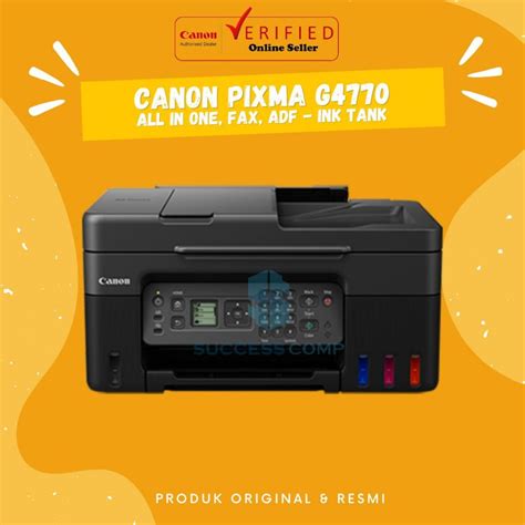 Jual Printer Canon Pixma G4770 G 4770 All In One Fax Wifi Adf Shopee