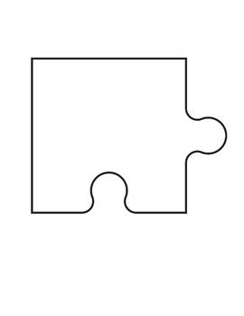 20 Piece Jigsaw Puzzle Blank Template Clip Art Set By Lailabee