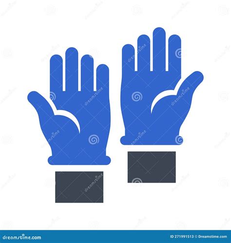 Laboratory Gloves Icon Stock Vector Illustration Of Protective 271991513
