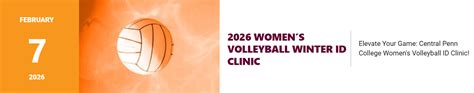 Central Penn College 2026 Womens Volleyball Winter Id Clinic