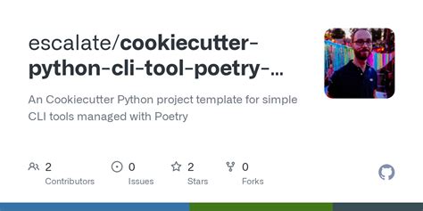 Github Escalatecookiecutter Python Cli Tool Poetry Template An