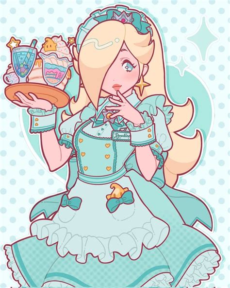 Maid Rosalina By Onichuart R Mushroomkingdomwaifus