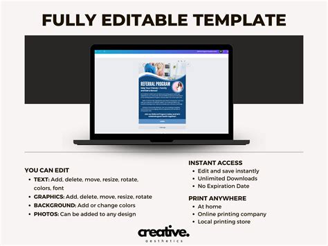 Diy Referral Program Flyer Template Grow And Earn With Your Business Etsy